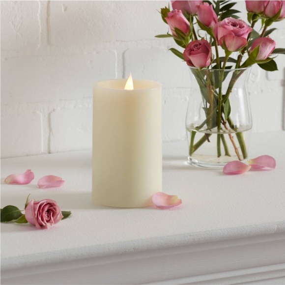 Threshold | Accents | 4 Threshold Led Pillar Candle Cream 3x5 Unscented ...